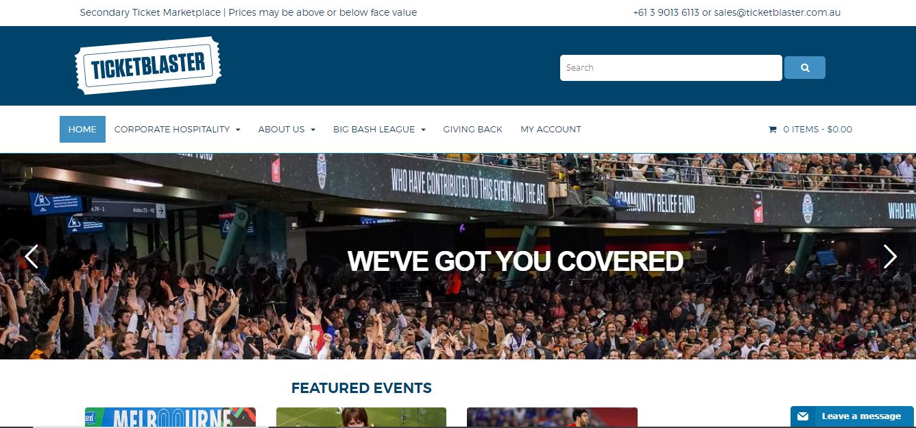 Ticket blaster | Sukritinfotech