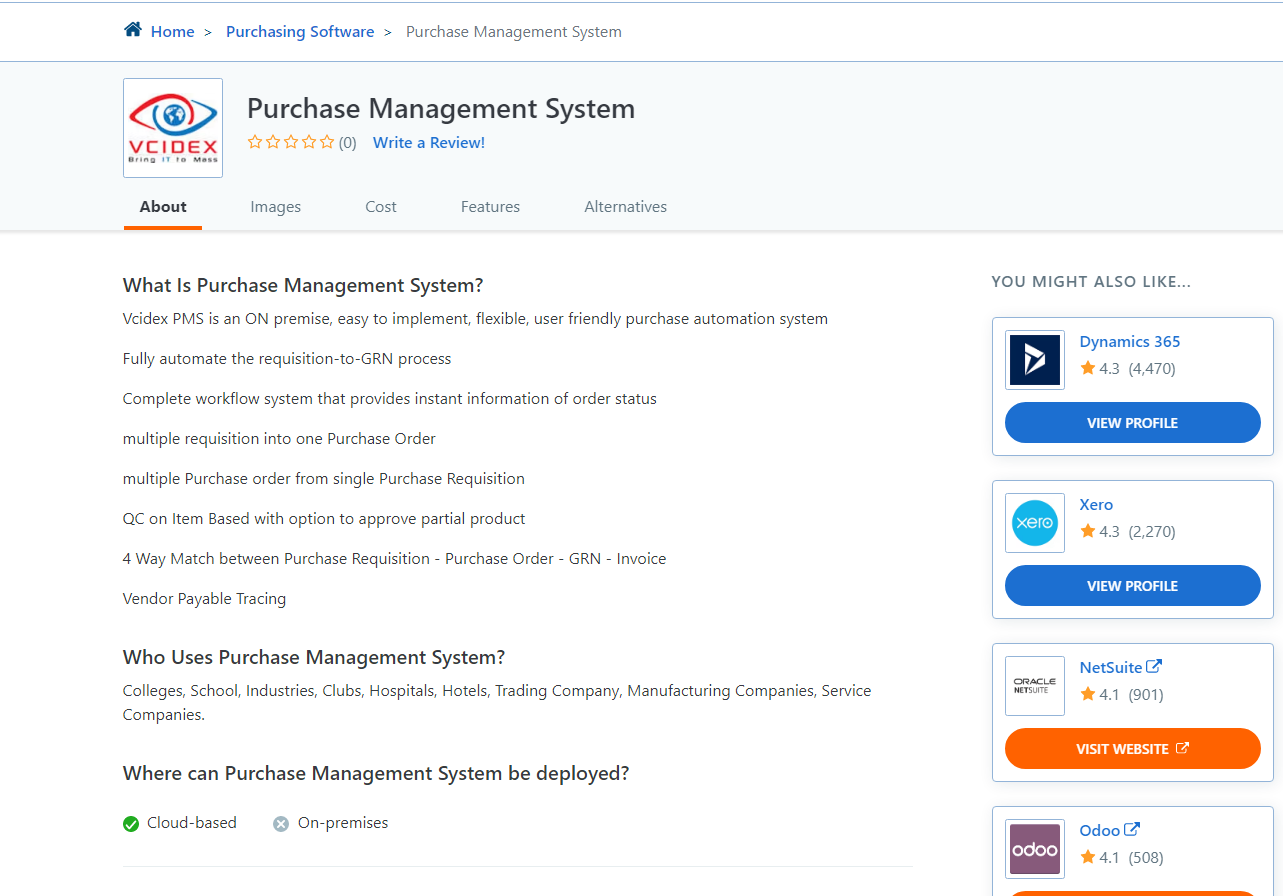 Purchase Management System | Sukritinfotech